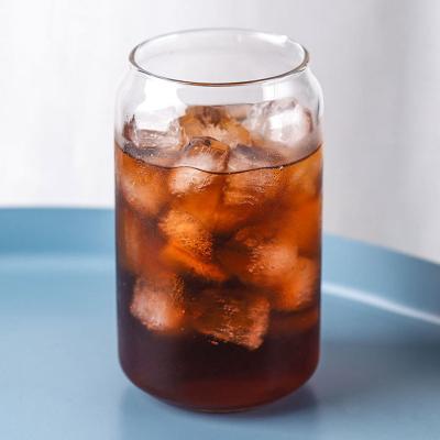 China Borosilicate Glass Tumbler Cup 350ml 500ml for Juice Beer Cola Drinkware for sale
