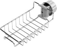 China Hanging Kitchen Faucet Rack Sponge Holder Sink Caddy Organizer for sale