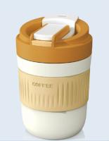 China Glass Coffee 400ml 550ml Portable Water Cup / Mug for sale