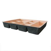 China Recycled Felt Jewelry Organizer Custom 40x30x6cm Silverware Drawer Dividers for sale