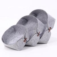 China Integrated Foldable Felt Storage Tray For Sundry for sale