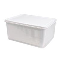 China BPA Free PP Refrigerator Organizer Bin 23x16.5x10.5cm 3L Clear Airtight Storage Container for sale