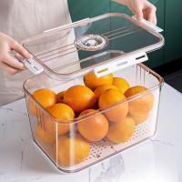 China Bpa Free M Size Clear Stackable Bins For Refrigerator Kitchen Vegetable for sale