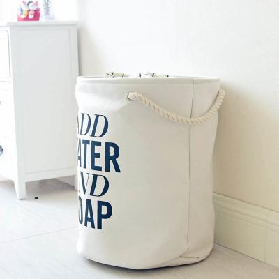 China Non Woven Laundry Basket 760g 40x50cm Waterproof Large Capacity Clothes Hamper for sale