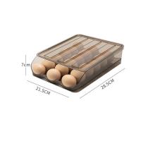 China Auto Scrolling 21.5*28.5*7cm Plastic Egg Container For Fridge , Grs Certificate for sale