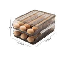China Auto Scrolling 21.5*28.5*7cm Plastic Egg Container For Fridge , Grs Certificate for sale