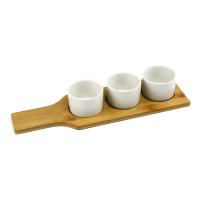 China Creative Anti Skid Bamboo Tea Coaster Heat Insulation for sale