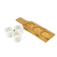 China Creative Anti Skid Bamboo Tea Coaster Heat Insulation for sale