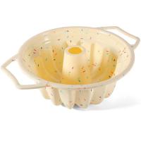China Non Stick Fluted Mini Cake Silicone Mold With Sturdy Handle for sale