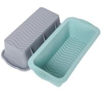 China Custom Nonstick Silicone Cake Baking Mold 9.9 x 4.7 Inch French Toast Bread Loaf Pan for sale