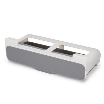 China Plastic Wall Mounted Spice Rack Self Adhesive 5cm x 5cm x 12cm Kitchen Storage for sale