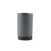 China Matte White Ceramic Cutlery Holder 8.8x15.3cm for Restaurant Kitchen Home Use for sale
