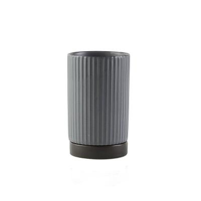 China Matte White Ceramic Cutlery Holder 8.8x15.3cm for Restaurant Kitchen Home Use for sale
