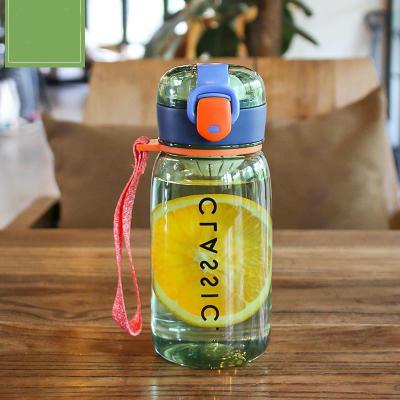 China 400ml Tritan Plastic Sports Water Bottle with Filter for Kids Students BPA Free 14oz for sale