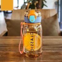 China 400ml Tritan Plastic Sports Water Bottle with Filter for Kids Students BPA Free 14oz for sale