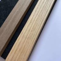 China MDF Wooden Strip Acoustic Panels Sound Absorbing 21mm PET Felt for Wall for sale