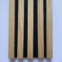 China MDF Wooden Strip Acoustic Panels Sound Absorbing 21mm PET Felt for Wall for sale