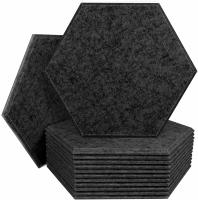 China 9mm Hexagon Acoustic Panels Polyester Felt Soundproofing Wall Decorative Pet NRC 0.7 for sale