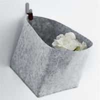 China Nordic Desktop Box Grey felt baskets for storage Multiple Functional for sale