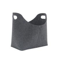 China Durable Foldable 0.5kg Felt Storage Boxes Firewood For Dirty Clothes for sale