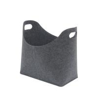 China Durable Foldable 0.5kg Felt Storage Boxes Firewood For Dirty Clothes for sale