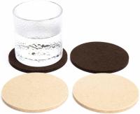 China 3mm Thick Felt Absorbent Coasters Cup Mats For Drinks Protect for sale