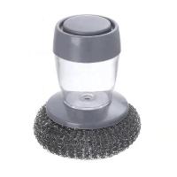 China Portable Odorless Automatic Dishwashing Brush With Soap Dispenser for sale