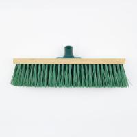 China Green Stiff Bristle Broom For Scrubbing Floors for sale