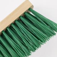 China Green Stiff Bristle Broom For Scrubbing Floors for sale