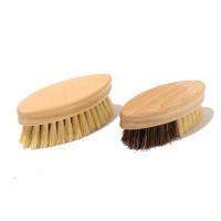 China Ergonomic Handle Bamboo Vegetable Brush Wooden Kitchen Cleaning for sale