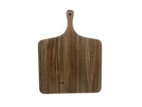 China Wholesale Acacia Wood Cutting Board with Handle 27x19.5cm Pizza Charcuterie Tray for sale