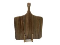 China Wholesale Acacia Wood Cutting Board with Handle 27x19.5cm Pizza Charcuterie Tray for sale