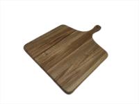 China Wholesale Acacia Wood Cutting Board with Handle 27x19.5cm Pizza Charcuterie Tray for sale