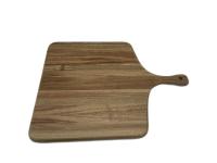 China Wholesale Acacia Wood Cutting Board with Handle 27x19.5cm Pizza Charcuterie Tray for sale