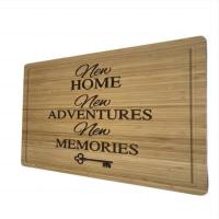 China Custom Logo Engraved Kitchen Bamboo Wood Cutting Board Wooden Chopping Board for sale