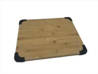 China Custom Bamboo Cutting Board with Silicone Non Slip Pad Eco Friendly Durable 1000pcs MOQ for sale