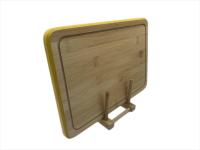 China Home Custom Kitchen Modern Bamboo Chopping Board Wire Wrapping With Groove for sale