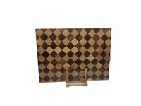 China Customized Spliced Sustainable Cutting Board Rubber Wood Acacia Wood 38x28x2cm for sale
