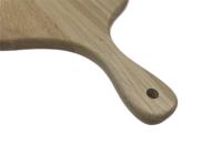 China Round Rubber Wood Pizza Cutting Board With Customization Handle for sale