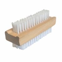 China Wholesale Custom Logo Beech Wood Nail Brush 9.5x5x3.5cm Household Cleaning Hand Scrub for sale