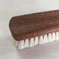 China 100% Horsehair Wooden Shoe Cleaning Brush 15x4.5cm Beech Wood Handle for sale