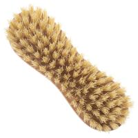 China Beech Wood Handheld Cleaning Brush 15x6.5x4 cm Natural Color Heavy Duty Scrub for sale