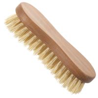 China Beech Wood Handheld Cleaning Brush 15x6.5x4 cm Natural Color Heavy Duty Scrub for sale