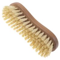 China Beech Wood Handheld Cleaning Brush 15x6.5x4 cm Natural Color Heavy Duty Scrub for sale