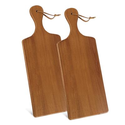 China Acacia Wood Cutting Board 48x16cm Non Toxic Bamboo Vegetable Chopping Board Portable Kitchen Serving Tray for sale