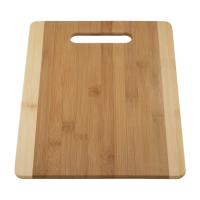 China Natural Kitchen 33x24x1.4cm Non Slip Bamboo Cutting Board With Handle for sale