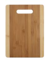 China Natural Kitchen 33x24x1.4cm Non Slip Bamboo Cutting Board With Handle for sale