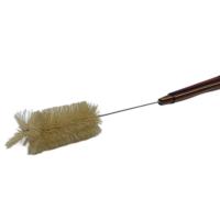 China Long Wooden Handle Bottle Brush 90 Degree L Shape Nylon Bristle Kitchen Cleaning Brush for sale