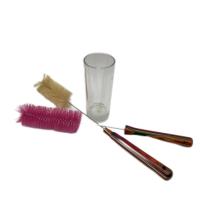 China Long Wooden Handle Bottle Brush 90 Degree L Shape Nylon Bristle Kitchen Cleaning Brush for sale