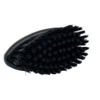 China Household Floor Brush Black Plastic Cleaning Brush with Wooden Handle 16x6x10 for sale